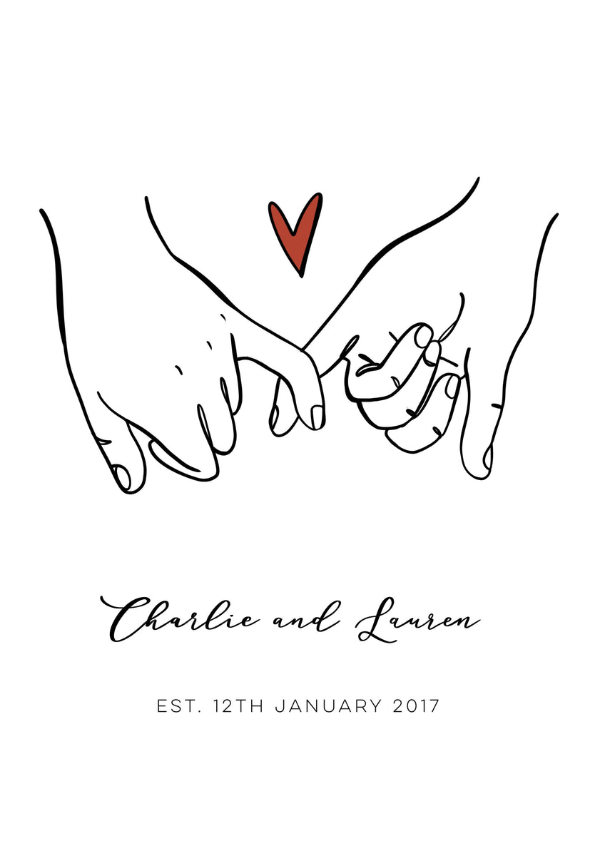 Valentines Pinky Promise – Peachie Pie Designs